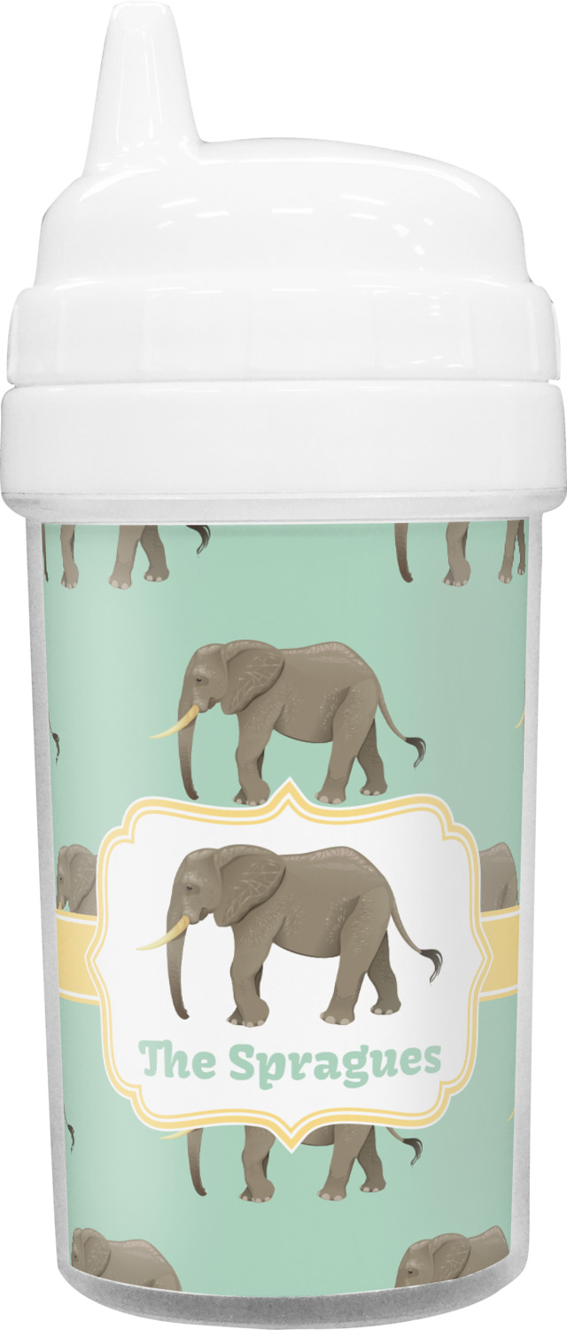 Elephant Toddler Sippy Cup (Personalized) - YouCustomizeIt