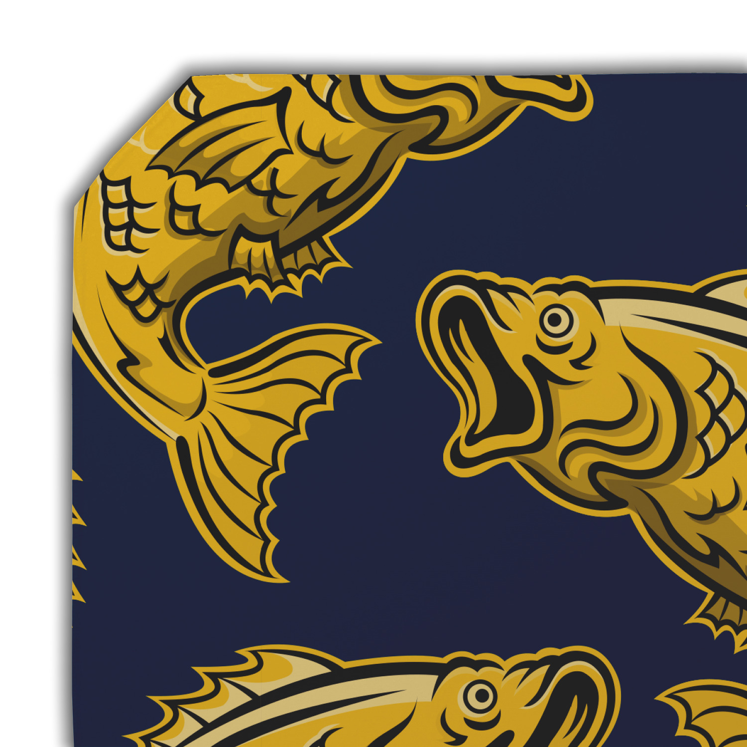 Custom Fish Dining Table Mat - Octagon w/ Name or Text | YouCustomizeIt