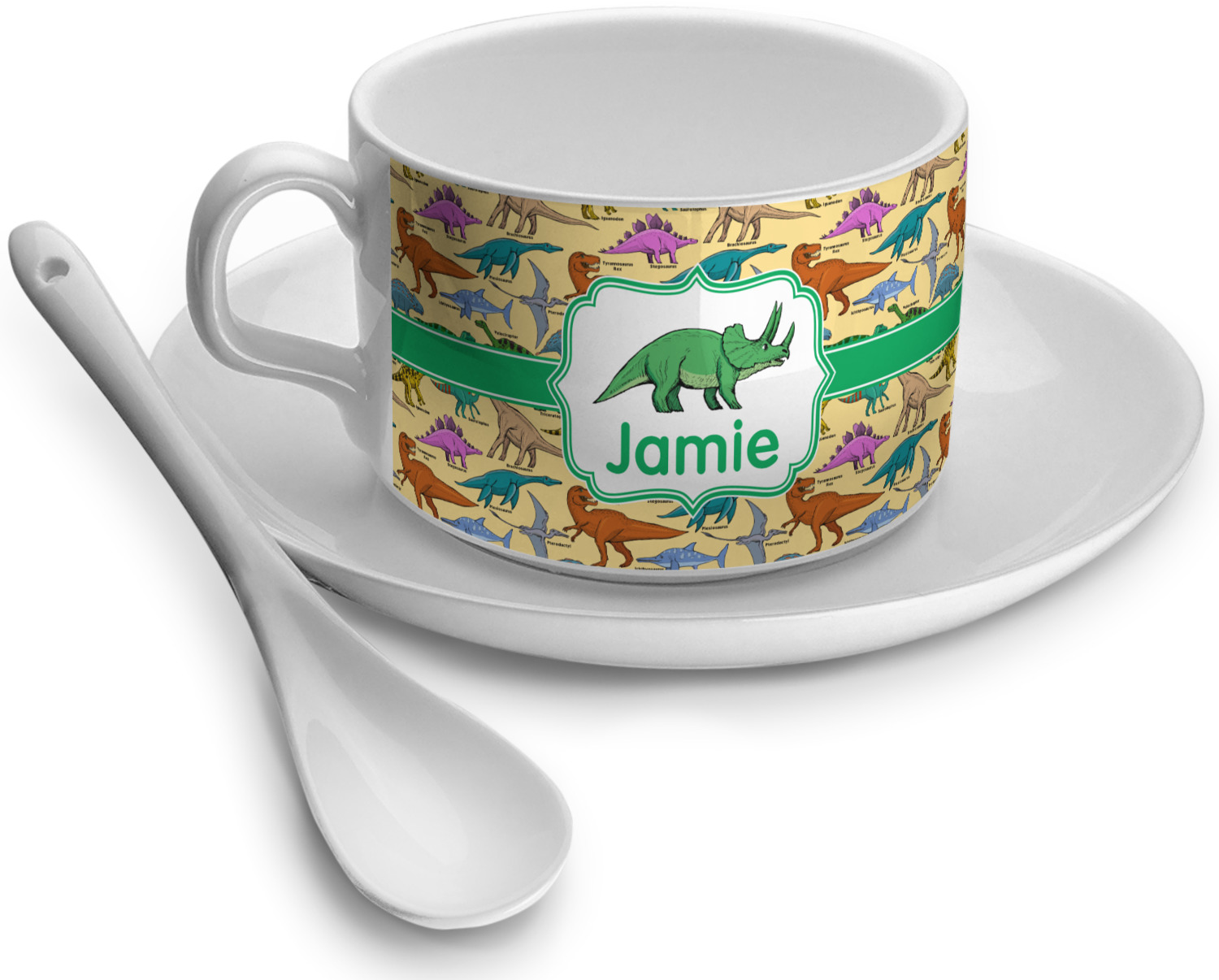 Dinosaurs Tea Cup (Personalized) - YouCustomizeIt