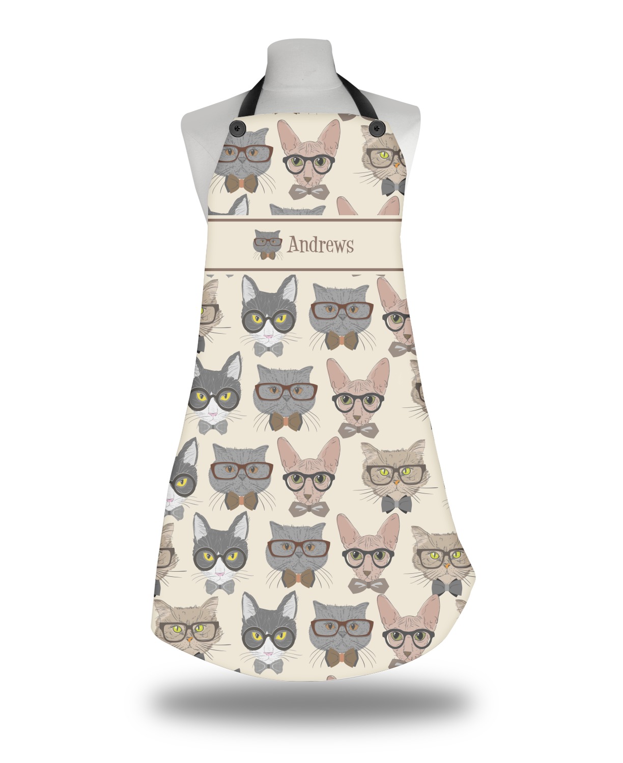 Hipster Cats Apron (Personalized) - YouCustomizeIt