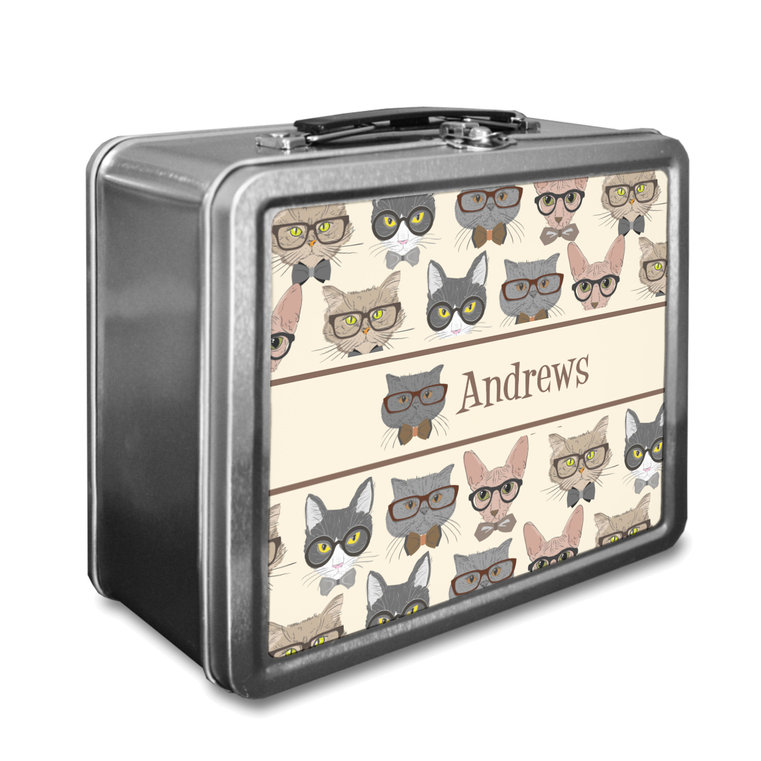 Hipster Cats Lunch Box (Personalized) - YouCustomizeIt