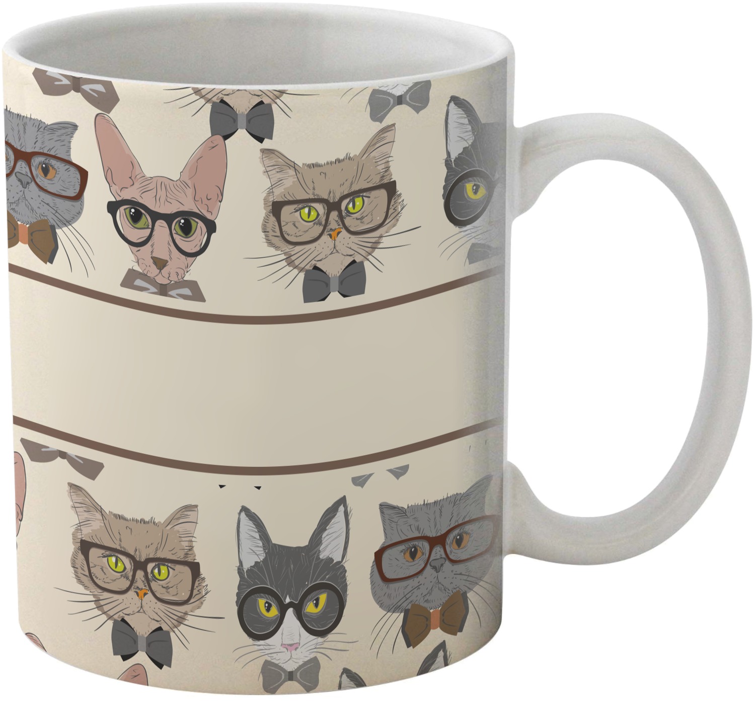 Hipster Cats Coffee Mug (Personalized) - YouCustomizeIt