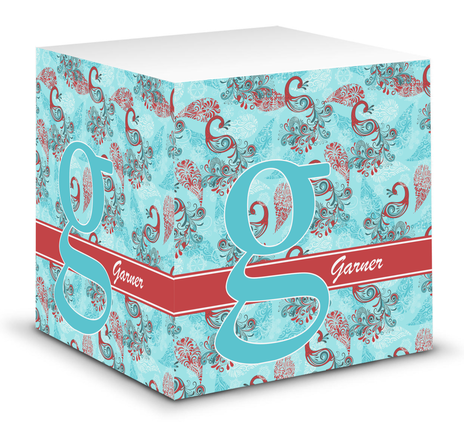 Peacock Sticky Note Cube (Personalized) - YouCustomizeIt
