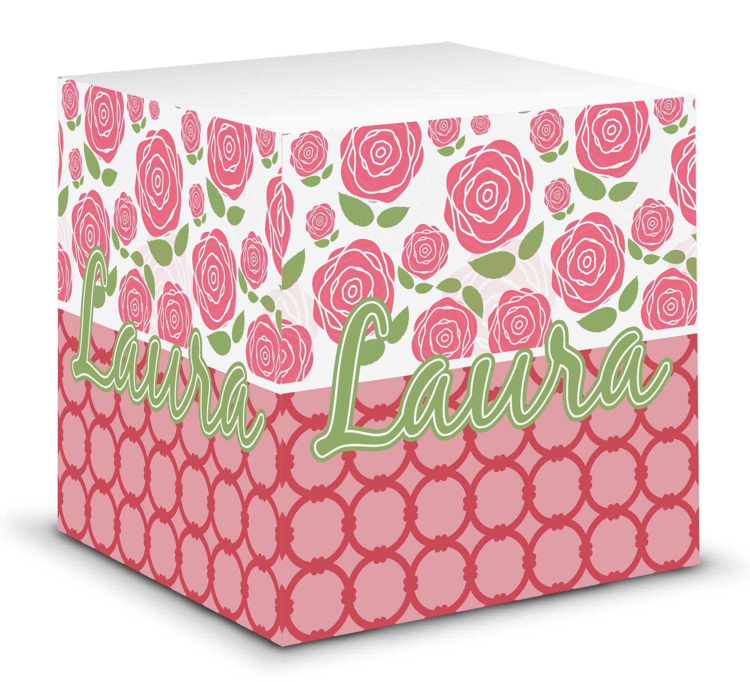 Custom Roses Sticky Note Cube (Personalized) | YouCustomizeIt