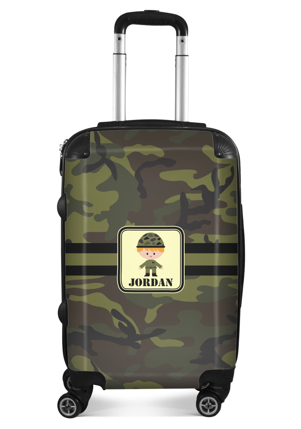 Green Camo Suitcase - 20" Carry On (Personalized) - YouCustomizeIt