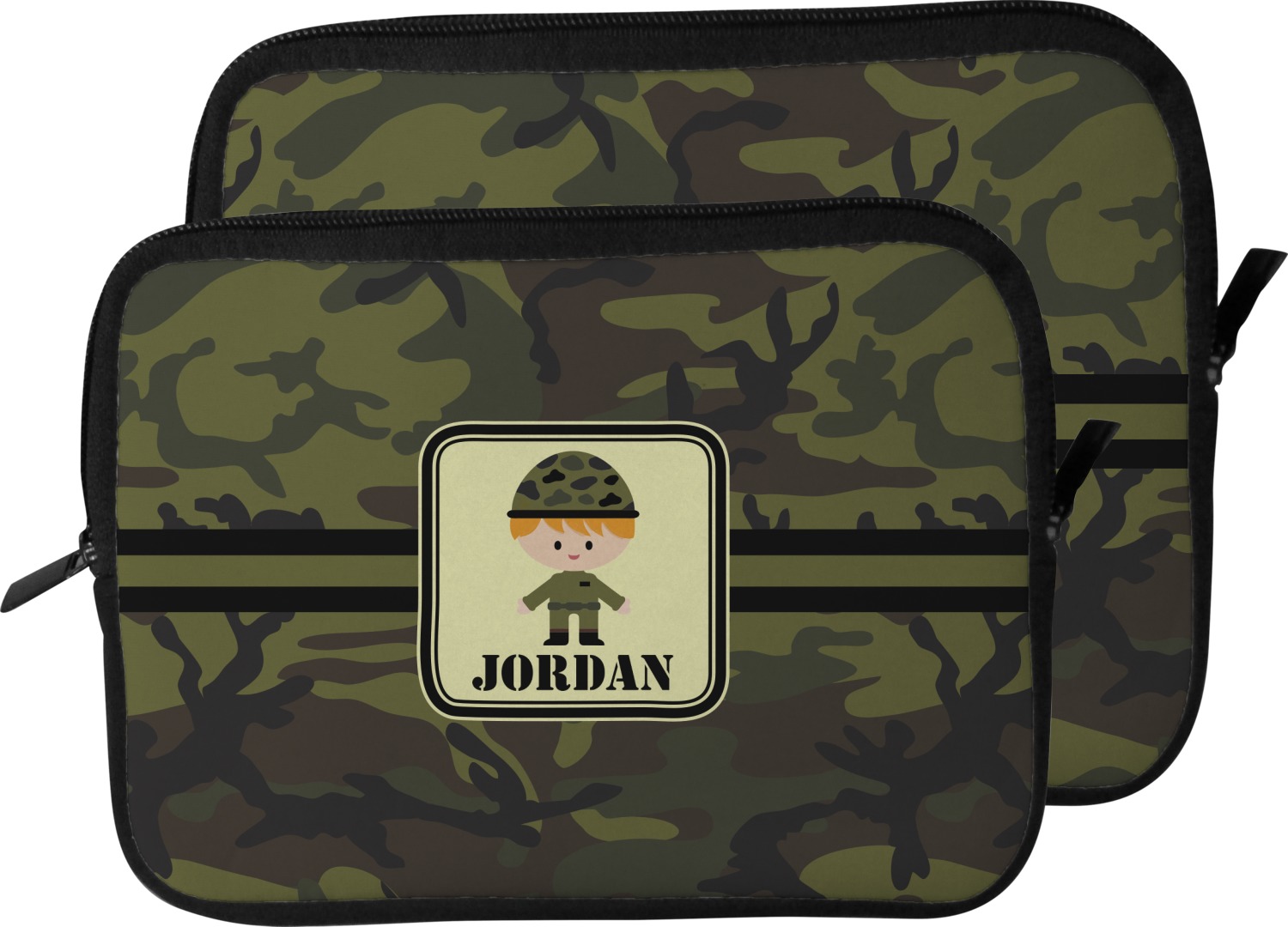 Green Camo Laptop Sleeve / Case (Personalized) - YouCustomizeIt