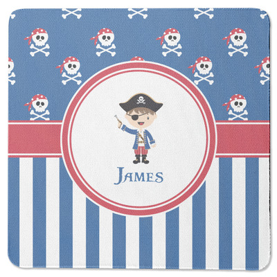 Custom Blue Pirate Rubber Backed Coaster (Personalized) | YouCustomizeIt