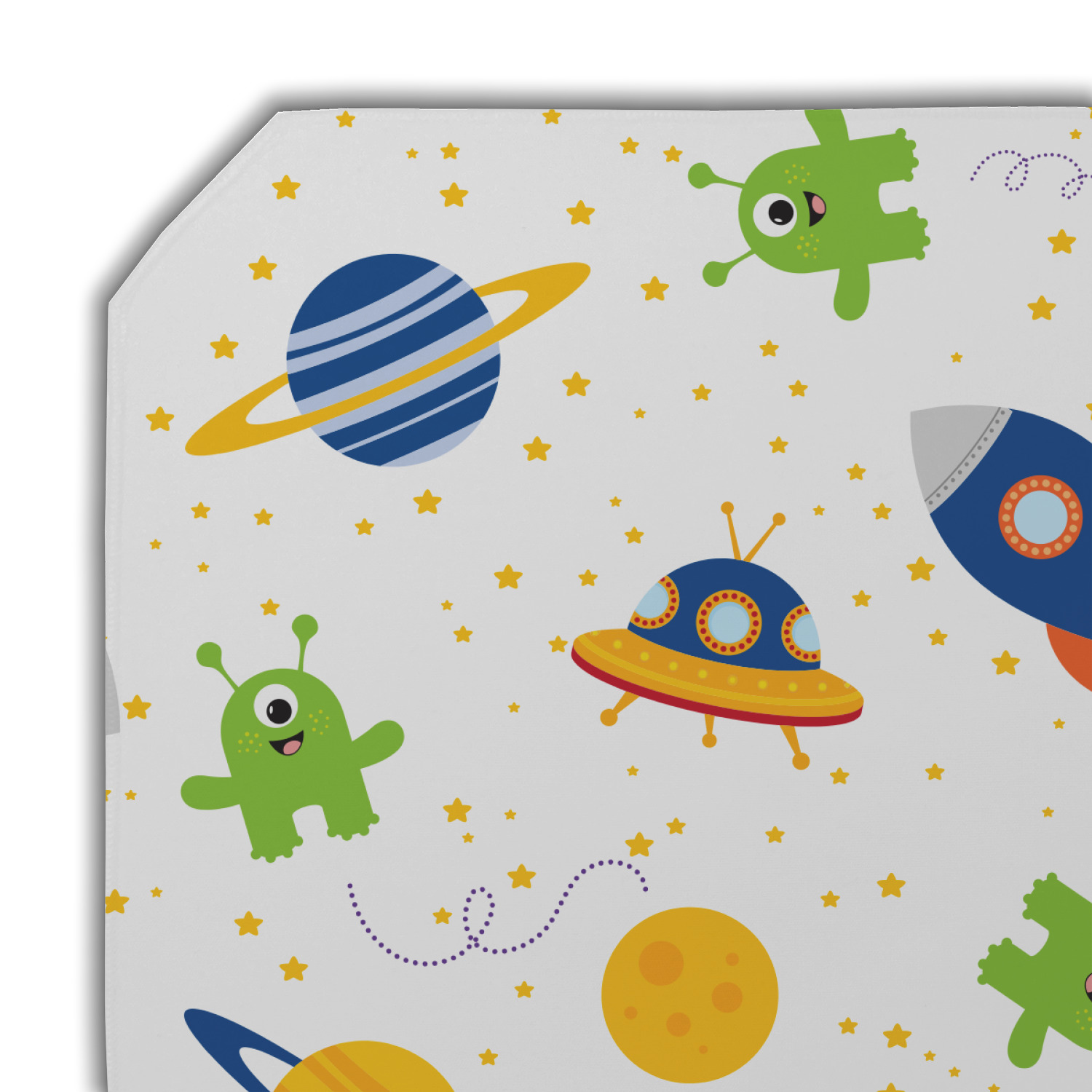 Custom Boy's Space Themed Dining Table Mat - Octagon w/ Name or Text ...