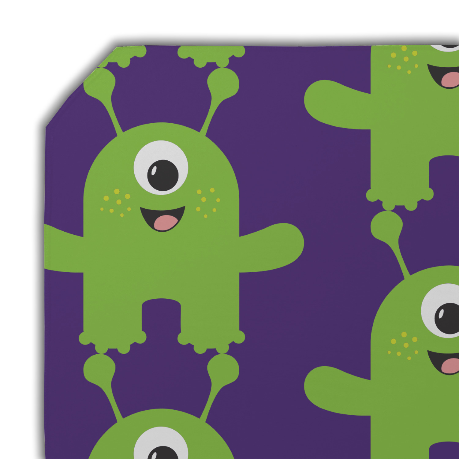 Custom Astronaut, Aliens & Argyle Dining Table Mat - Octagon w/ Name or ...