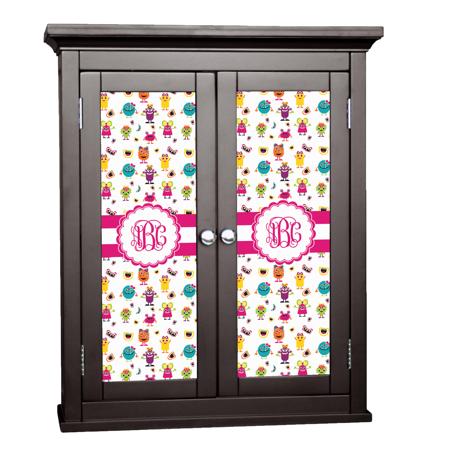 Custom Girly Monsters Cabinet Decal - Custom Size (Personalized ...