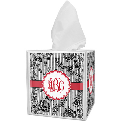 Custom Black Lace Tissue Box Cover (Personalized) | YouCustomizeIt