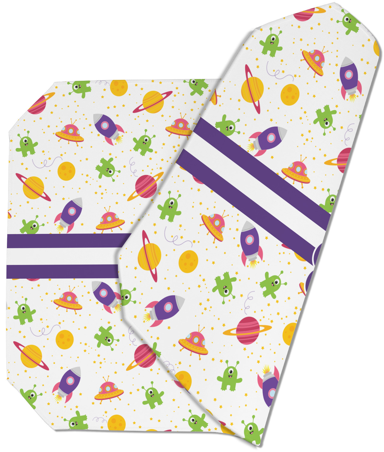 Custom Girls Space Themed Dining Table Mat - Octagon w/ Name or Text ...