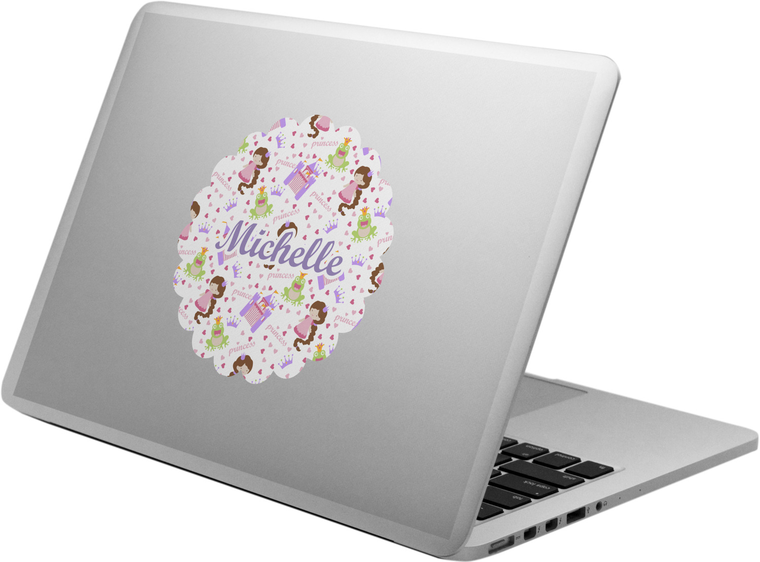 Custom Princess Print Laptop Decal (Personalized) | YouCustomizeIt