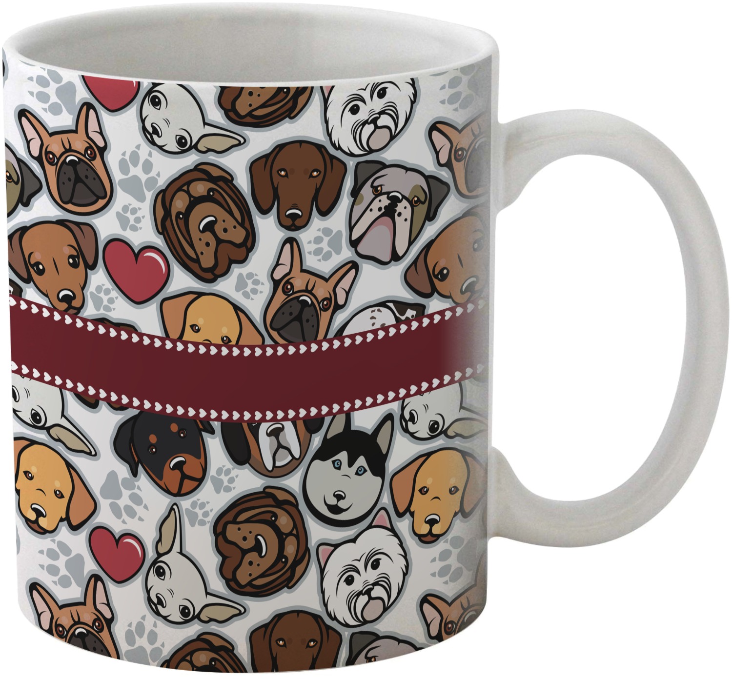 Dog Faces Coffee Mug (Personalized) - YouCustomizeIt