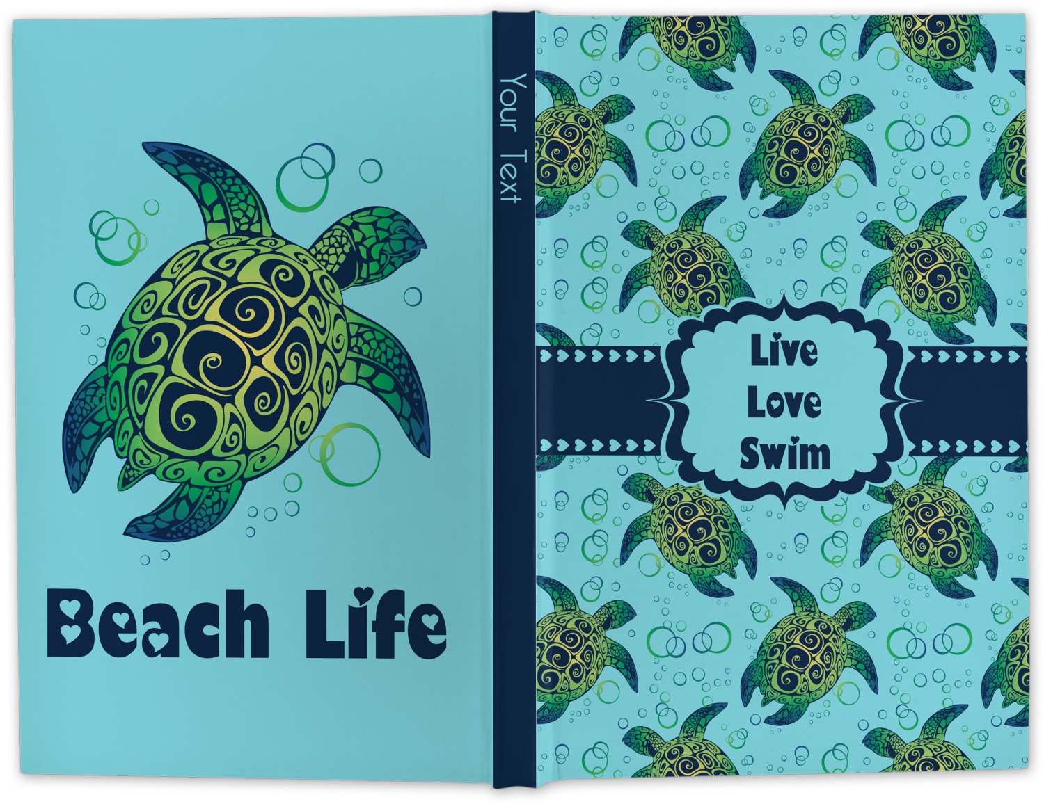 Custom Sea Turtles Hardbound Journal (Personalized) | YouCustomizeIt