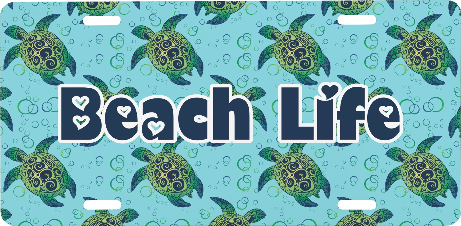 Sea Turtles Front License Plate (Personalized) - YouCustomizeIt