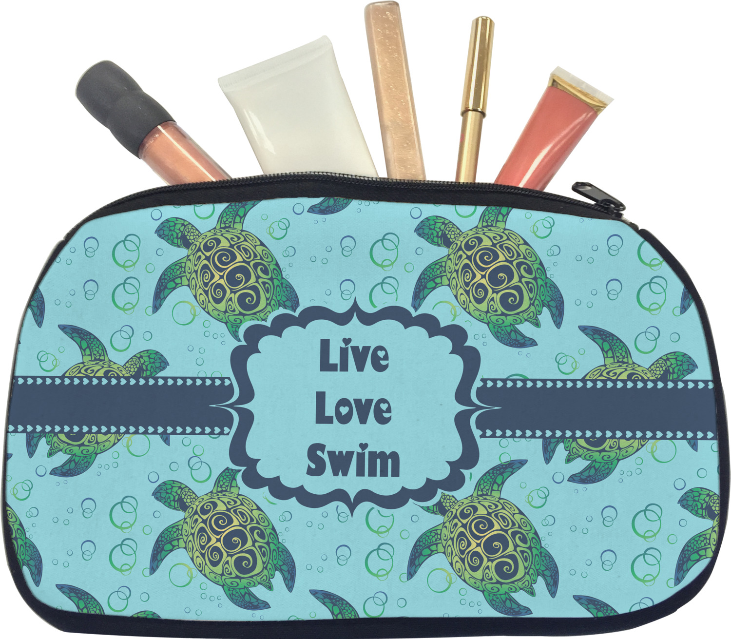 Custom Sea Turtles Makeup / Cosmetic Bag (Personalized) | YouCustomizeIt