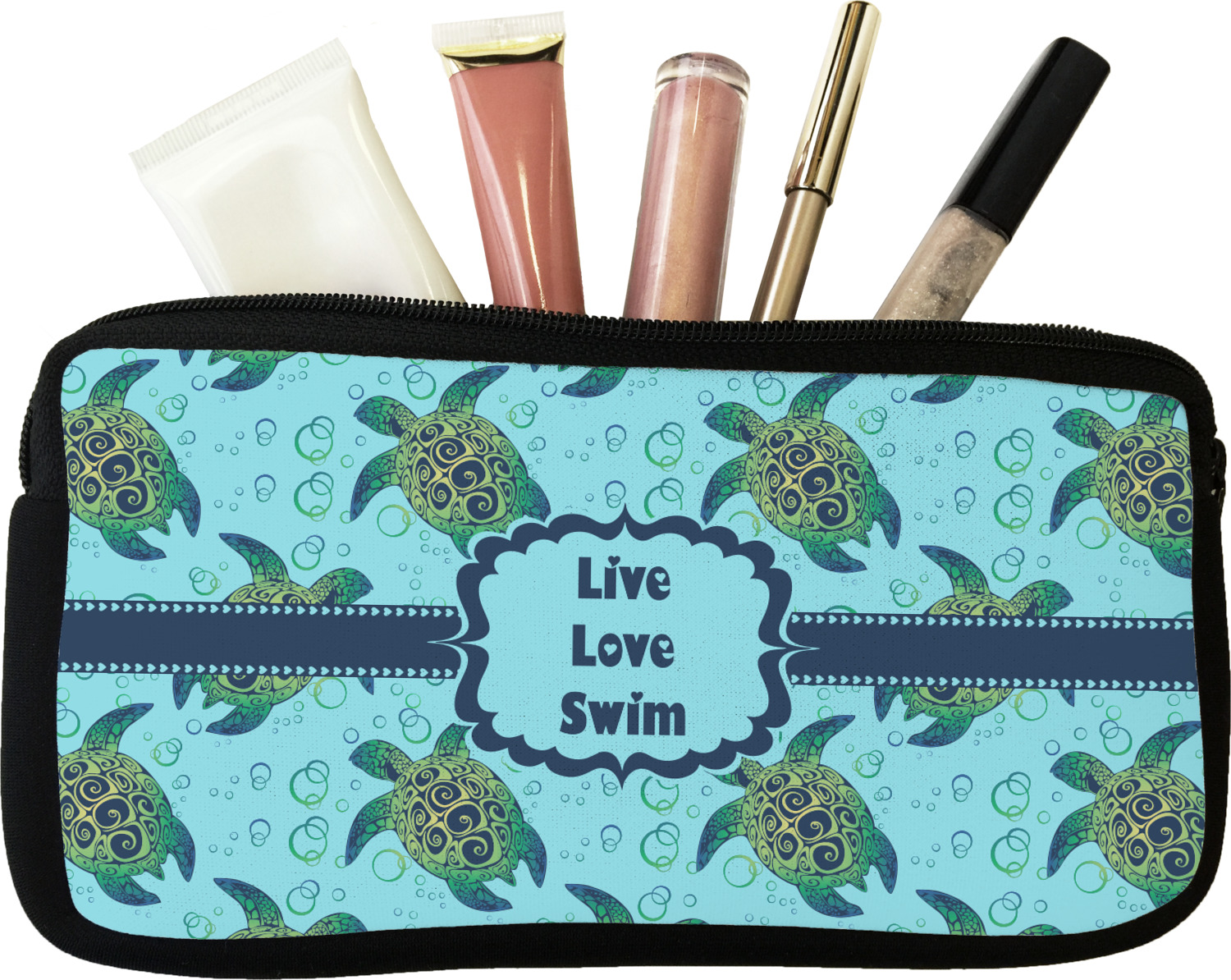 Custom Sea Turtles Makeup / Cosmetic Bag (Personalized) | YouCustomizeIt