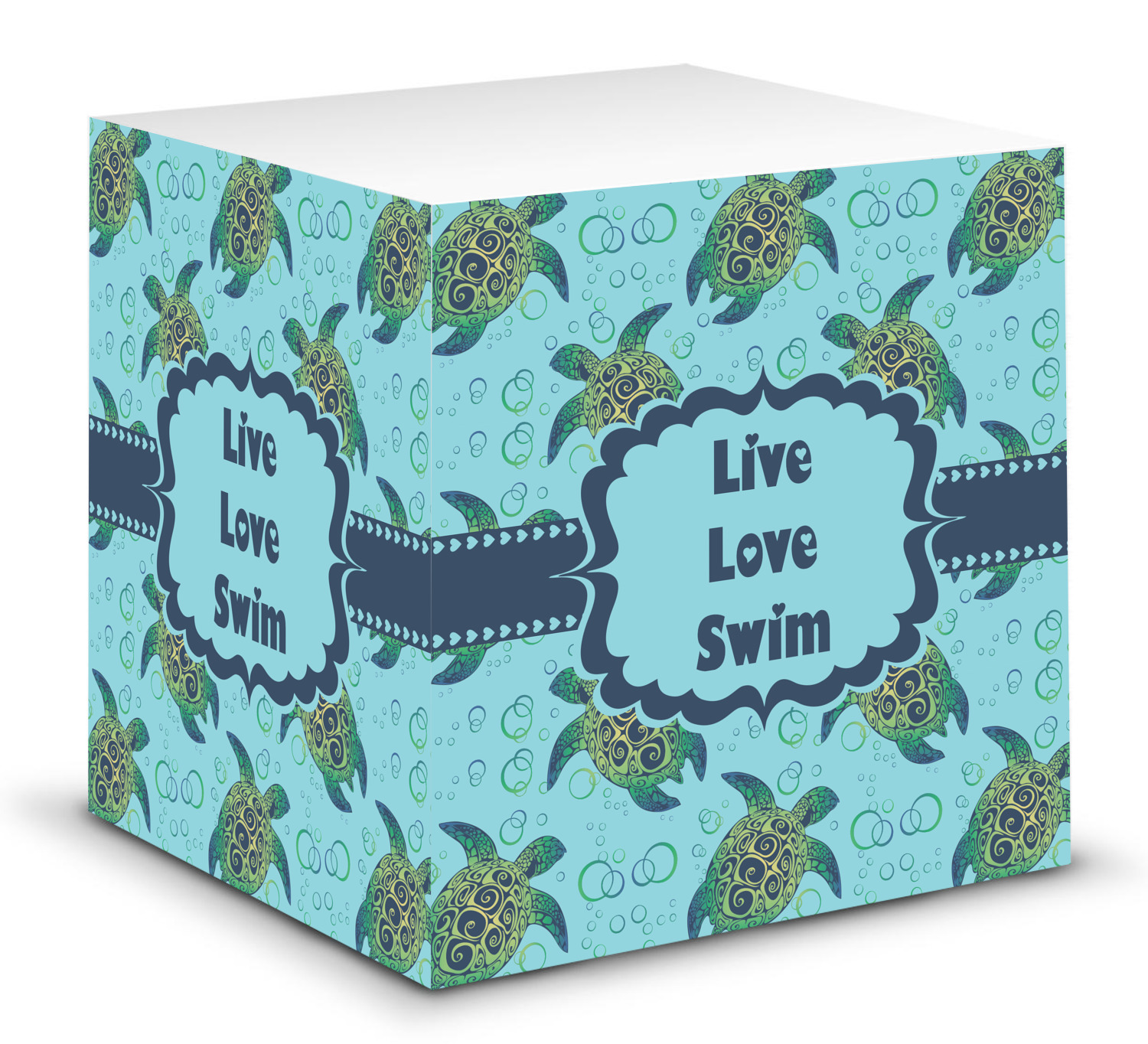 Custom Sea Turtles Sticky Note Cube (Personalized) | YouCustomizeIt
