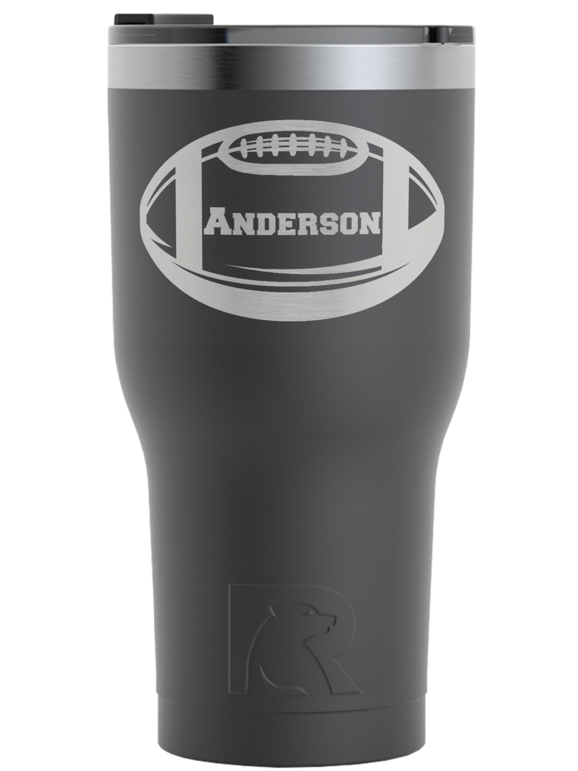 Sports RTIC Tumbler - Black - Engraved Front (Personalized ...