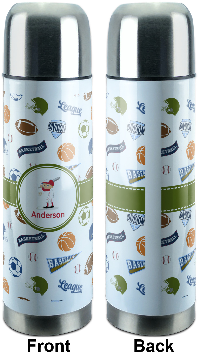 Sports Stainless Steel Thermos (Personalized) - YouCustomizeIt