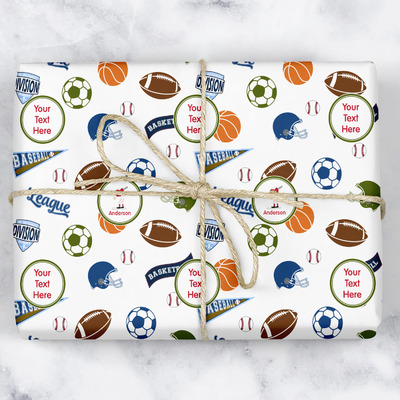 Custom Sports Wrapping Paper (Personalized) | YouCustomizeIt