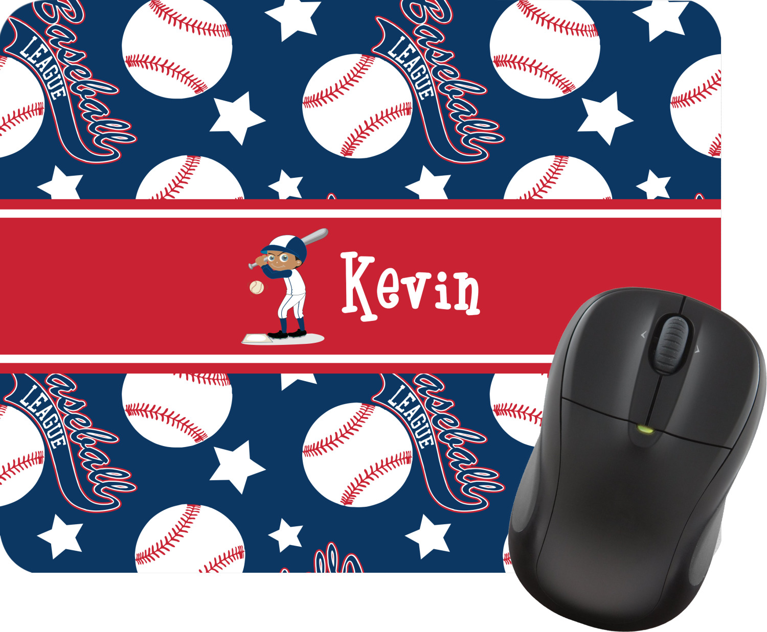 Baseball Rectangular Mouse Pad (Personalized) - YouCustomizeIt