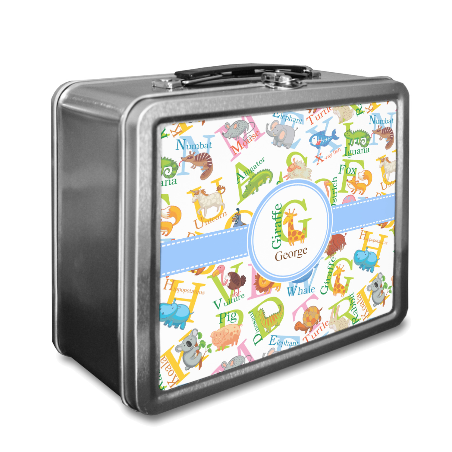 Custom Animal Alphabet Lunch Box (Personalized) | YouCustomizeIt
