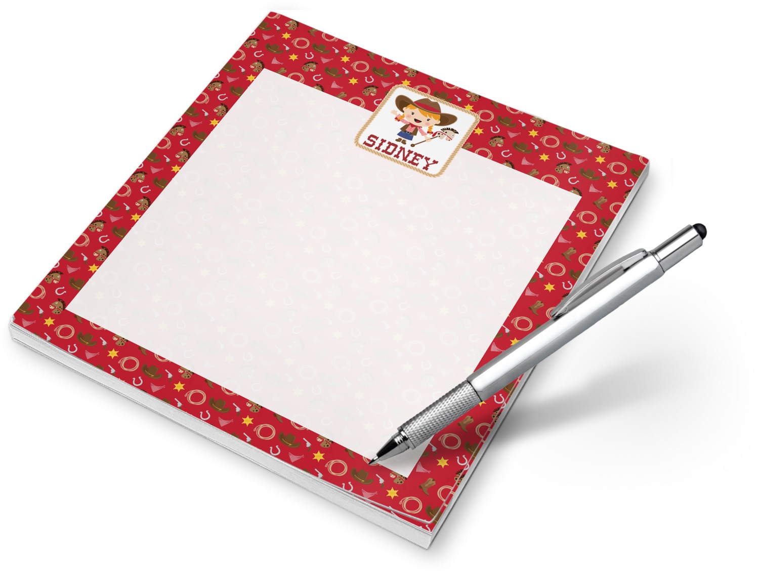 Red Western Notepad (Personalized) - YouCustomizeIt