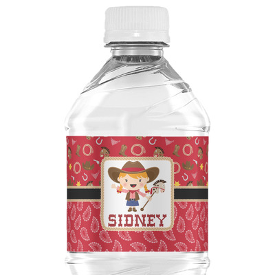 Red Western Water Bottle Labels - Custom Sized (Personalized ...