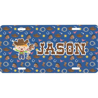 Custom Blue Western Front License Plate (Personalized) | YouCustomizeIt