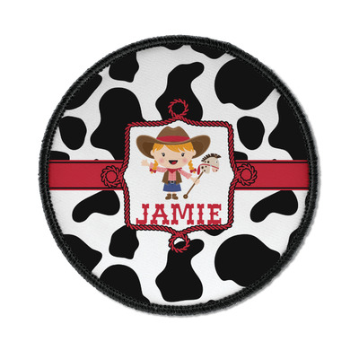 Custom Cowprint Cowgirl Iron on Patches (Personalized) | YouCustomizeIt
