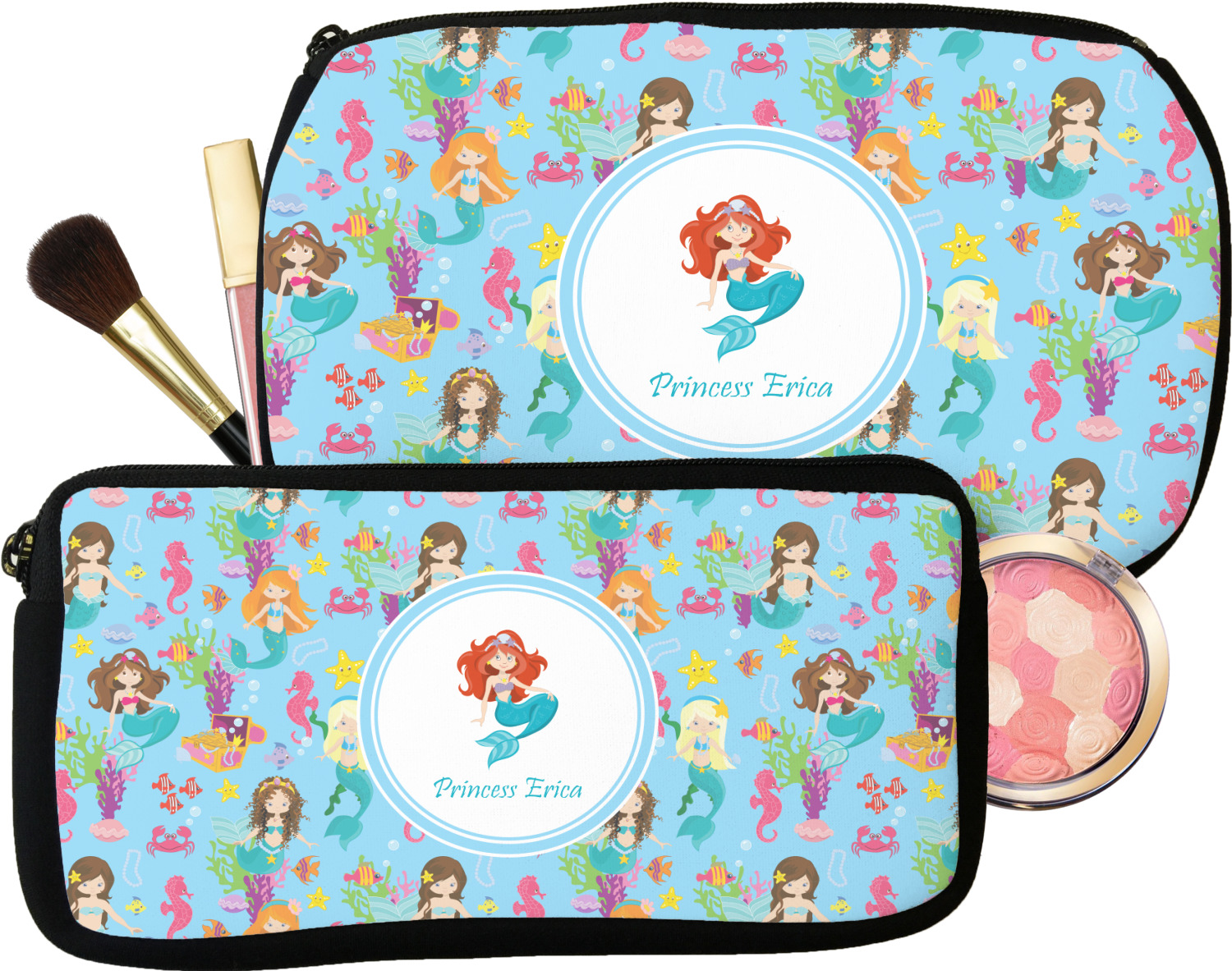 Mermaids Makeup / Cosmetic Bag (Personalized) - YouCustomizeIt