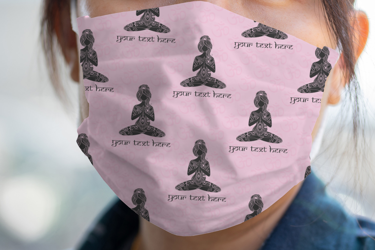 Lotus Pose Face Mask Cover (Personalized) - YouCustomizeIt
