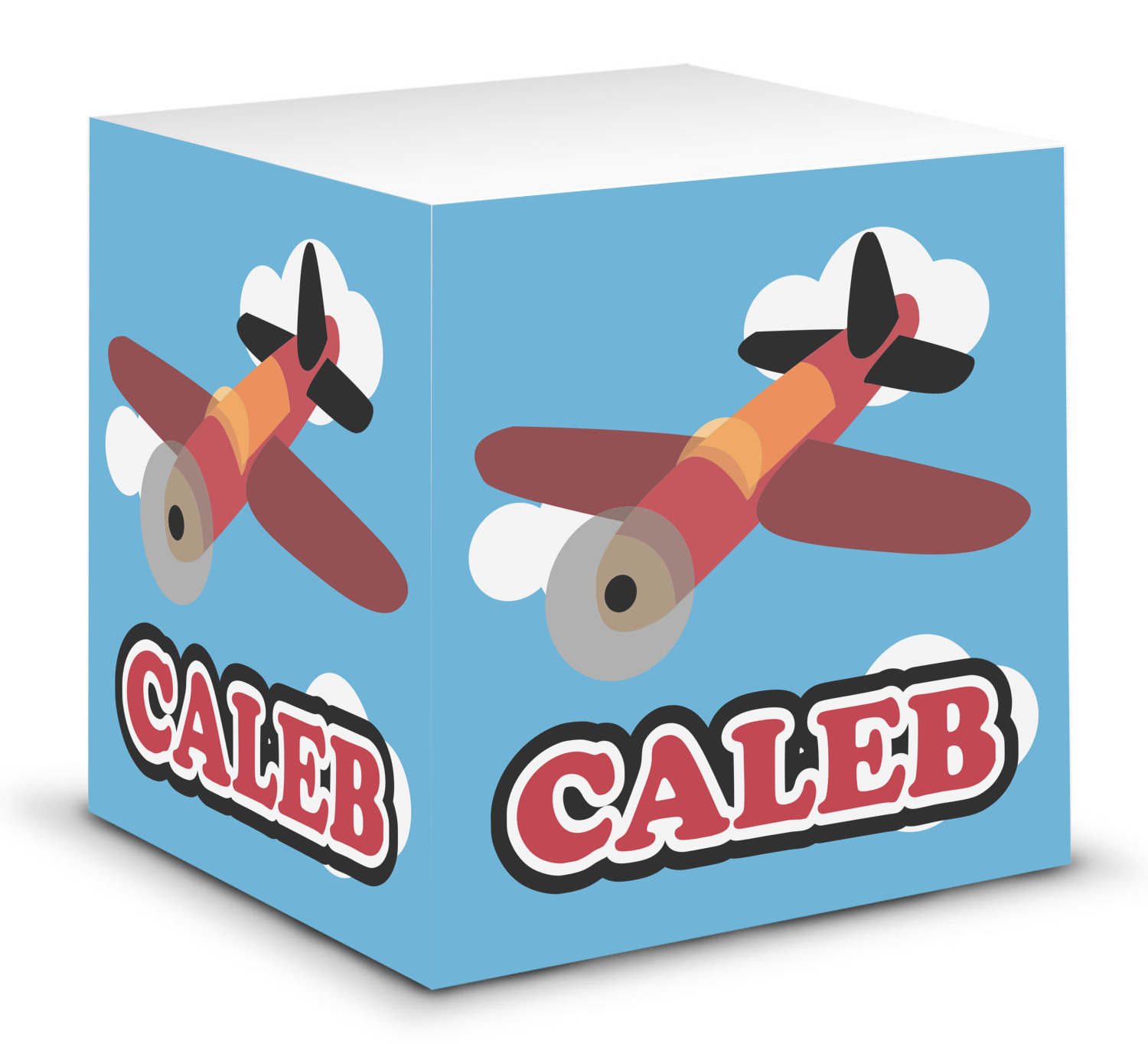 Airplane Sticky Note Cube (Personalized) - YouCustomizeIt