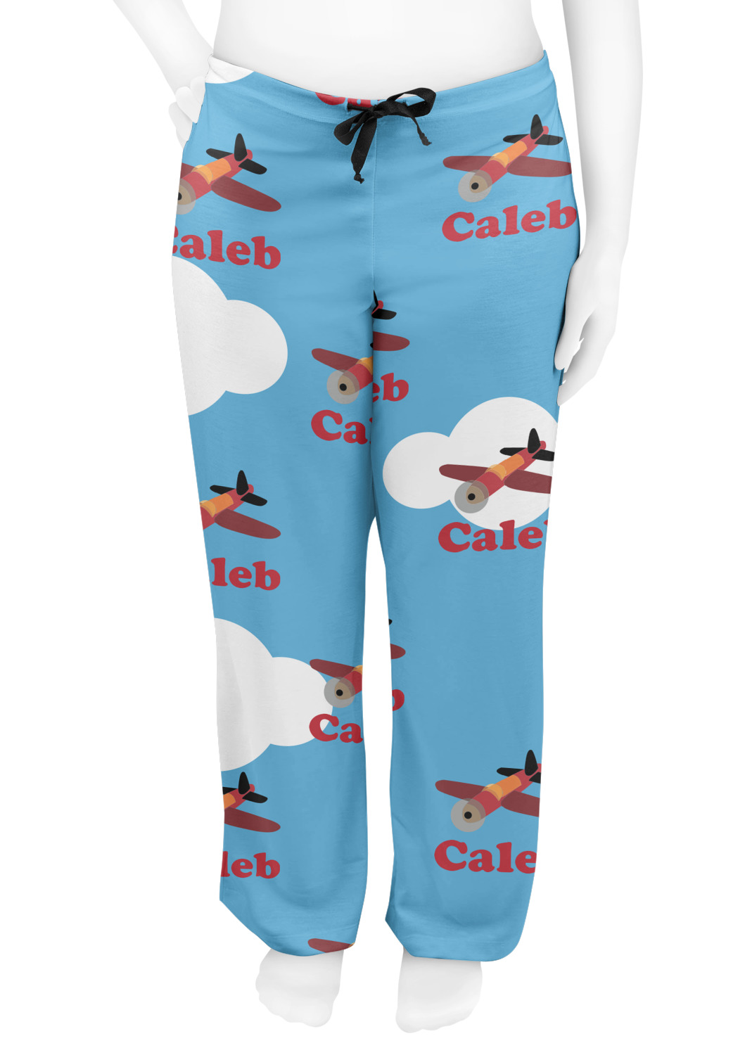 Airplane Womens Pajama Pants - 2XL (Personalized) - YouCustomizeIt
