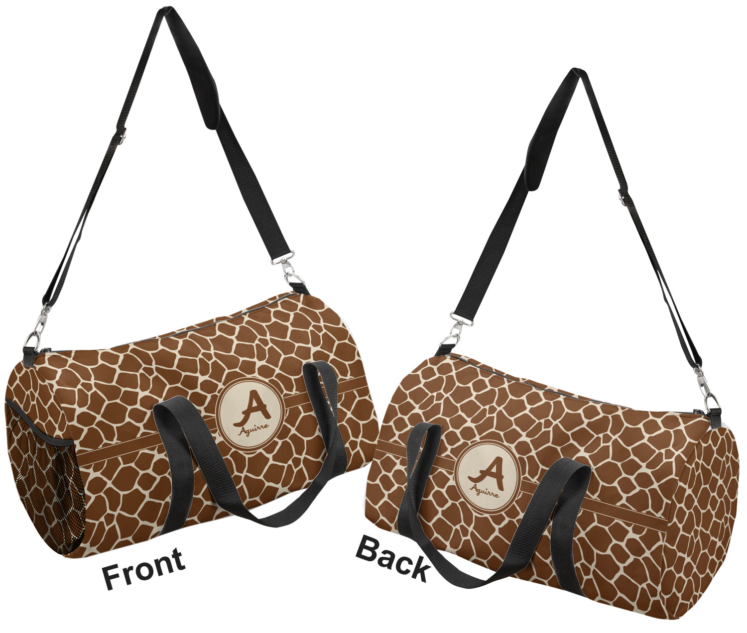 Giraffe Print Duffel Bag - Large (Personalized) - YouCustomizeIt