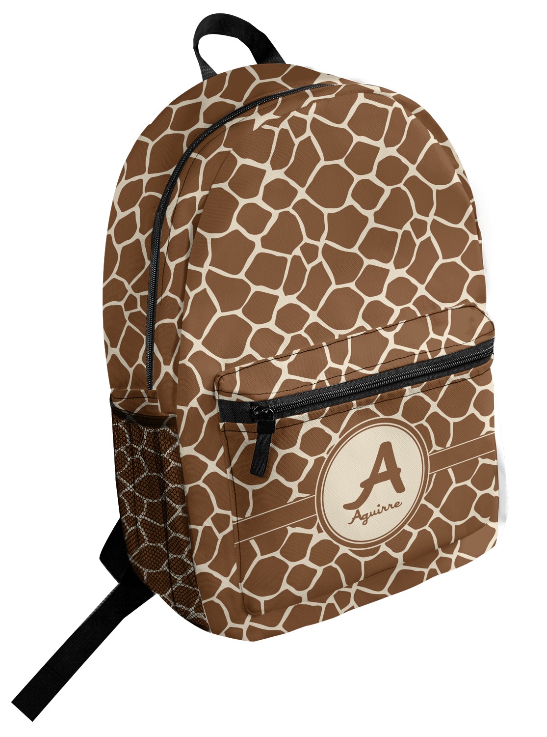 Giraffe Print Student Backpack (Personalized) - YouCustomizeIt