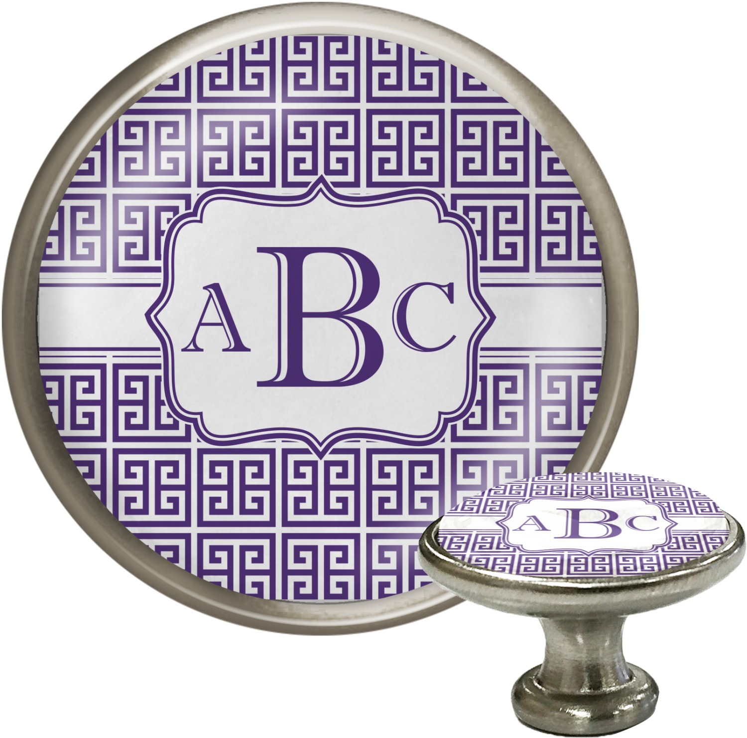 Custom Greek Key Cabinet Knob (Personalized) | YouCustomizeIt