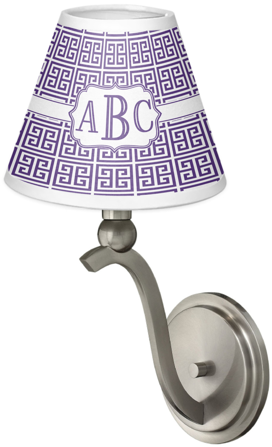 Greek Key Chandelier Lamp Shade (Personalized) - YouCustomizeIt