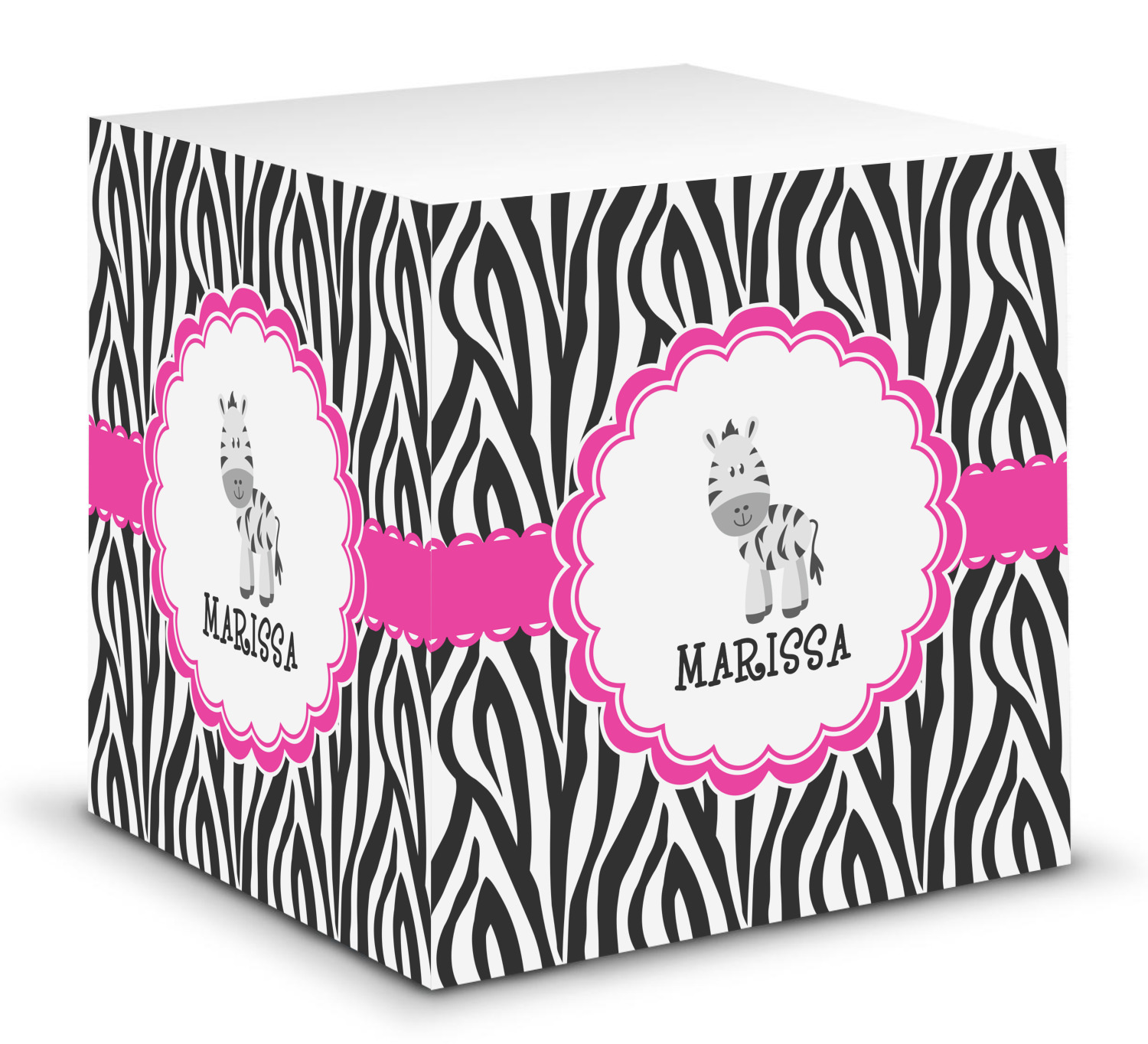 Zebra Sticky Note Cube (Personalized) - YouCustomizeIt