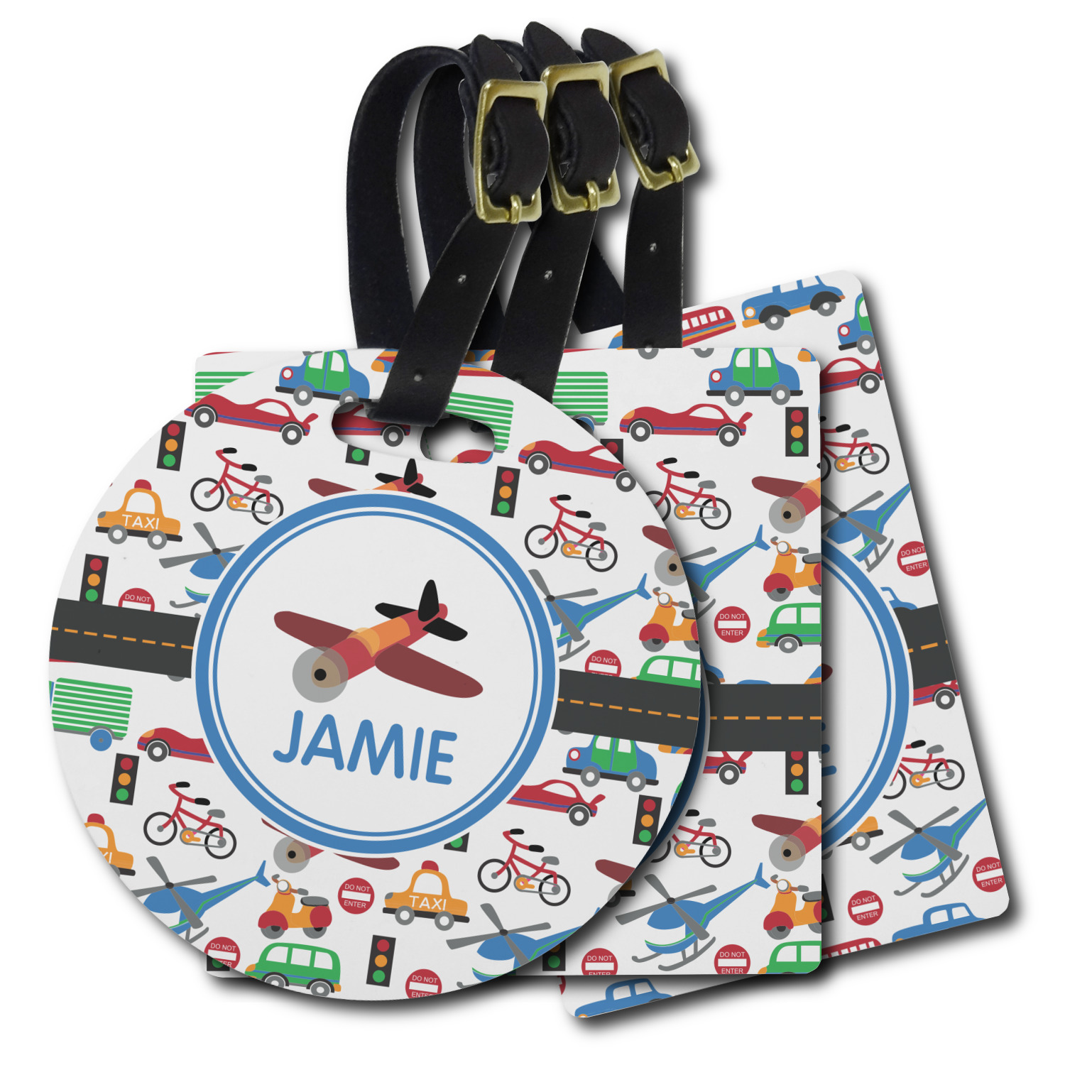 Custom Transportation Plastic Luggage Tag (Personalized) | YouCustomizeIt