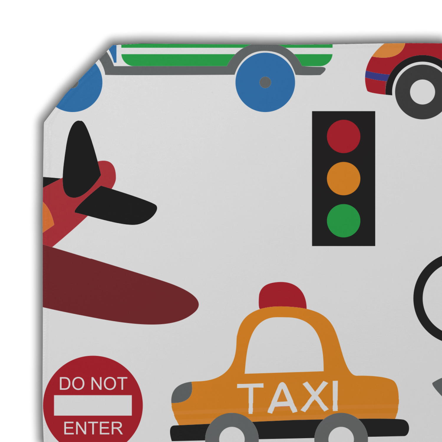 Custom Transportation Dining Table Mat - Octagon w/ Name or Text ...