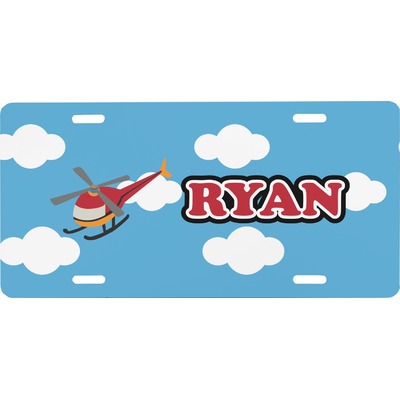 Custom Helicopter Front License Plate (Personalized) | YouCustomizeIt