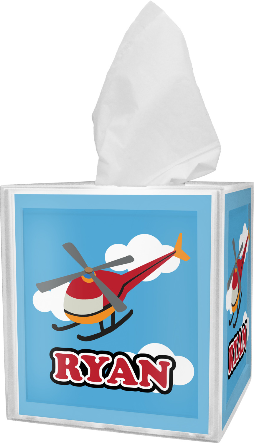 Helicopter Tissue Box Cover (Personalized) - YouCustomizeIt