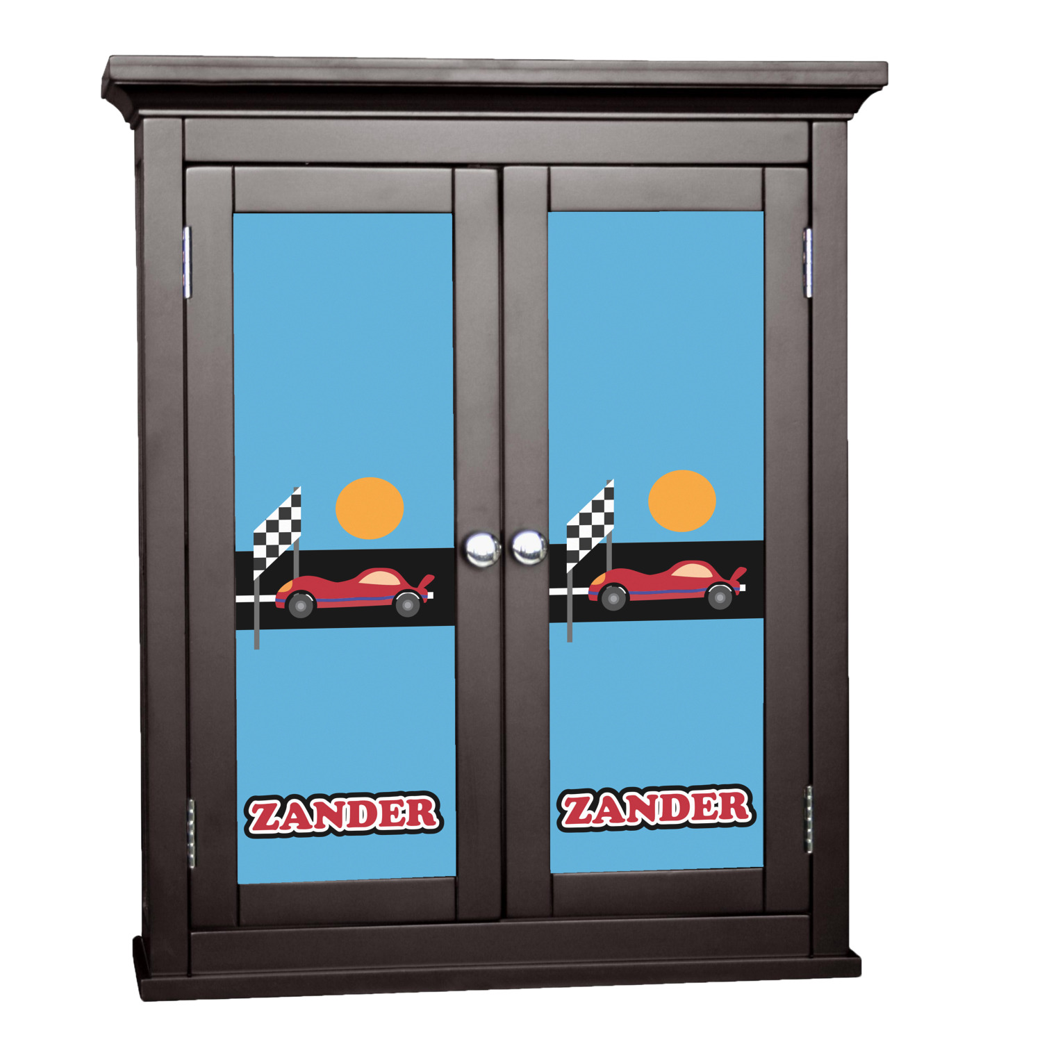 Custom Race Car Cabinet Decal - Custom Size (Personalized) | YouCustomizeIt