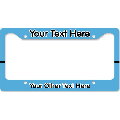 Custom Race Car License Plate Frame - Style B (Personalized ...