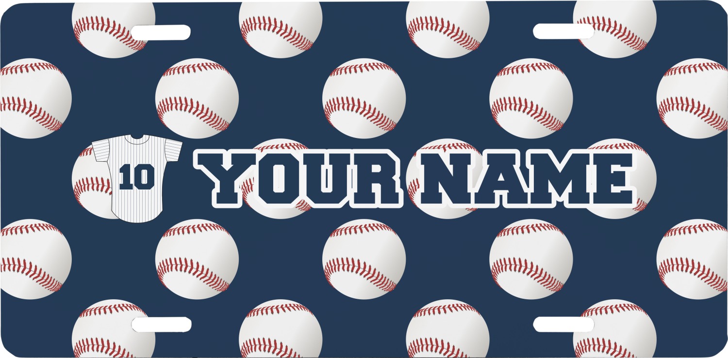 Baseball Jersey Front License Plate (Personalized) - YouCustomizeIt