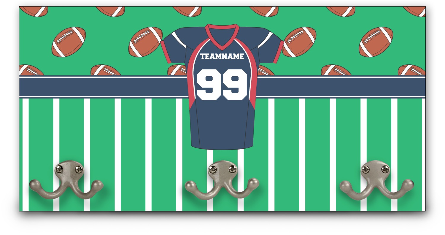 Football Jersey Wall Mounted Coat Rack (Personalized) - YouCustomizeIt