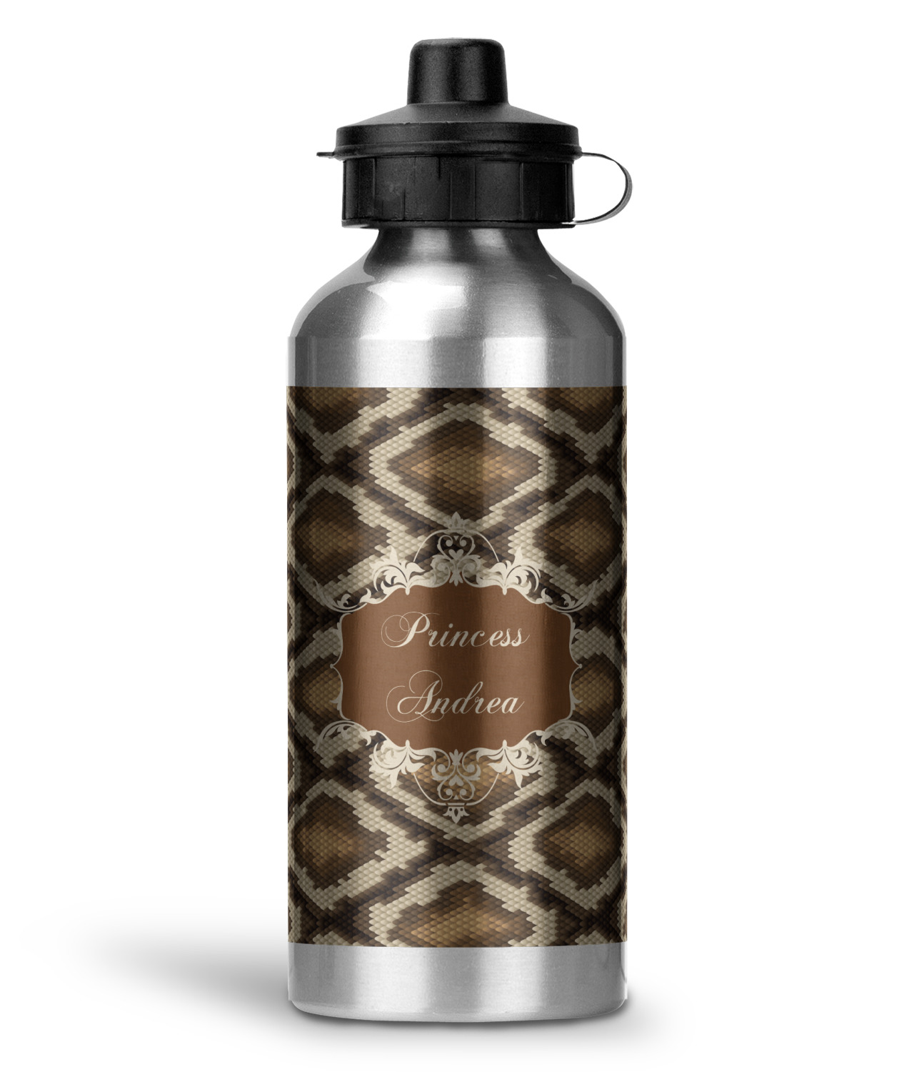 Snake Skin Water Bottle - Aluminum - 20 oz (Personalized) - YouCustomizeIt